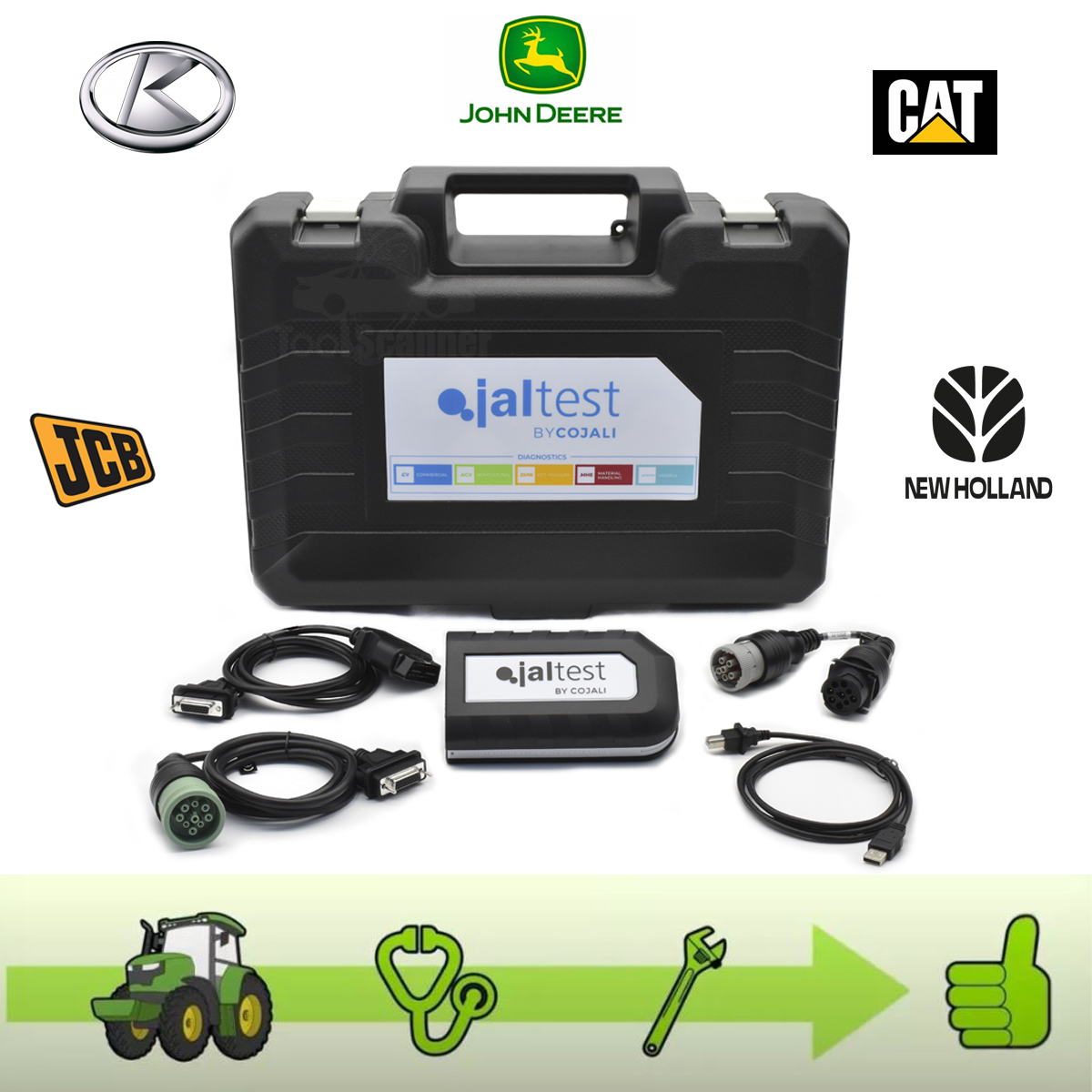 1 Jaltest Agv Scanner Agrícola Multimarcas John Deere, Cat, Jc ...